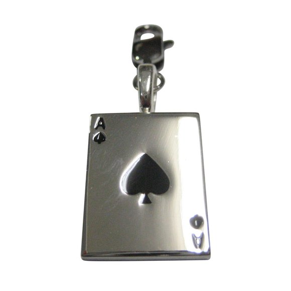 Kiola Designs | Accessories | Shiny Ace Of Spades Pendant Zipper Pull ...